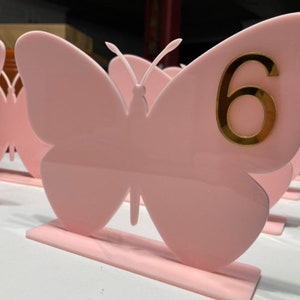 DIGITAL FILE Table Sign, Acrylic Butterfly Table Number, Svg File ...