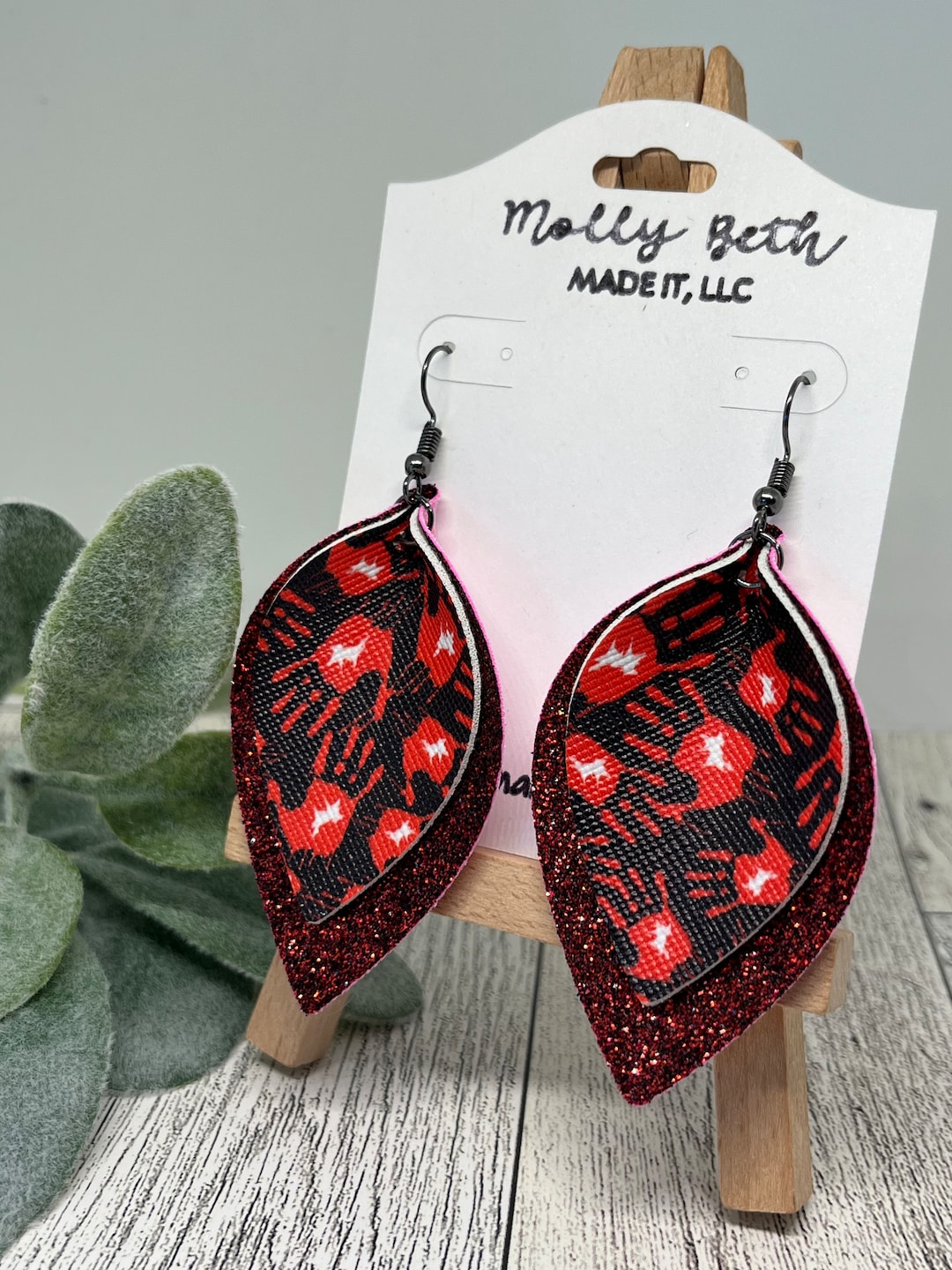 Bloody Earrings, Bloody Handprint Earrings, Halloween Earrings, Spooky ...