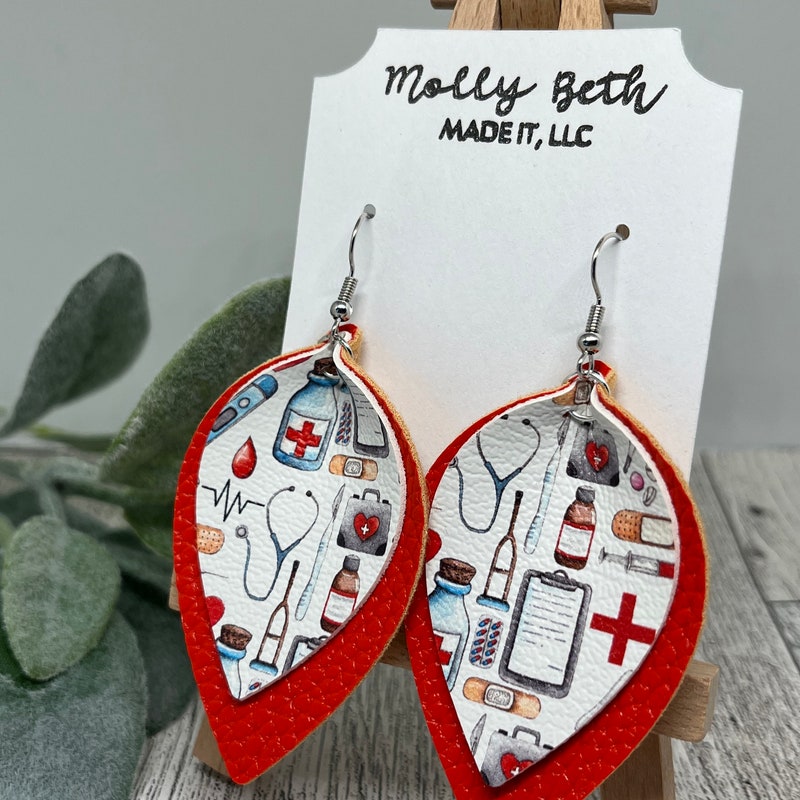 Nurse Earrings - Etsy Australia