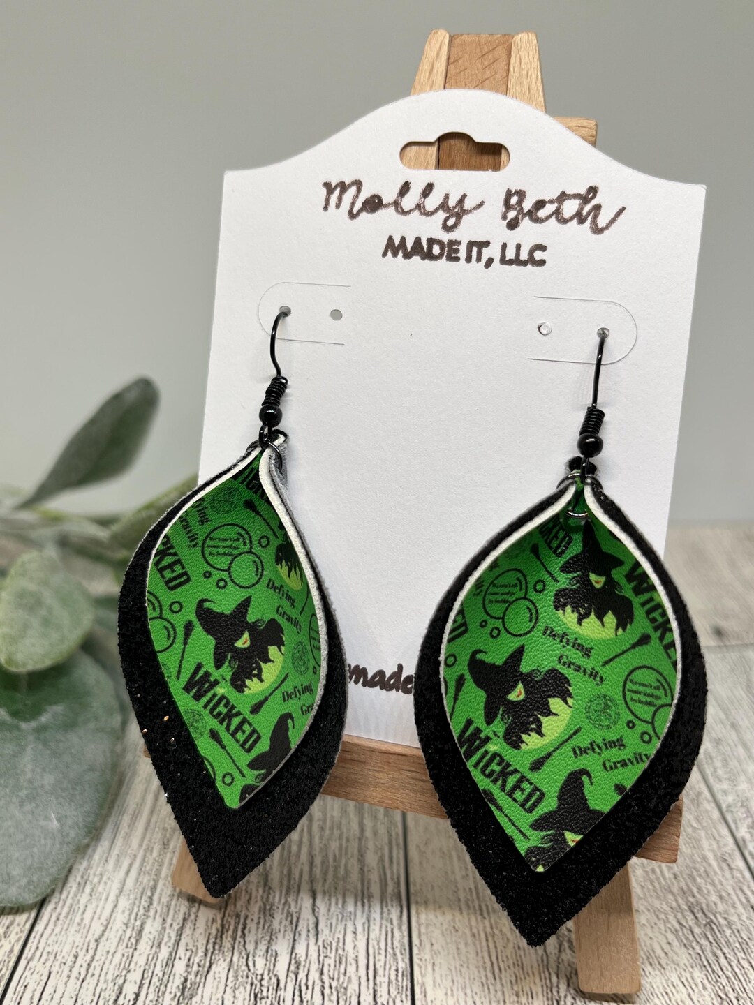 Wicked Inspired Earrings, Wicked Inspired Jewelry, Wickedly Cute ...
