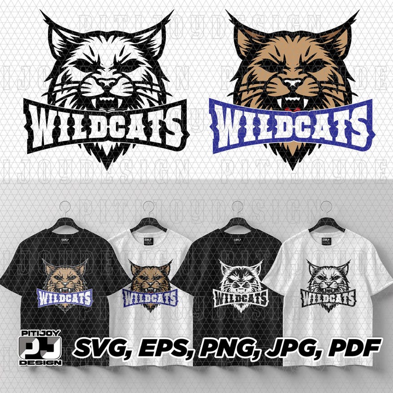 Wildcats Mascot Svg, Wildcats Svg, Wildcat Svg Wildcats Logo Wildcats ...