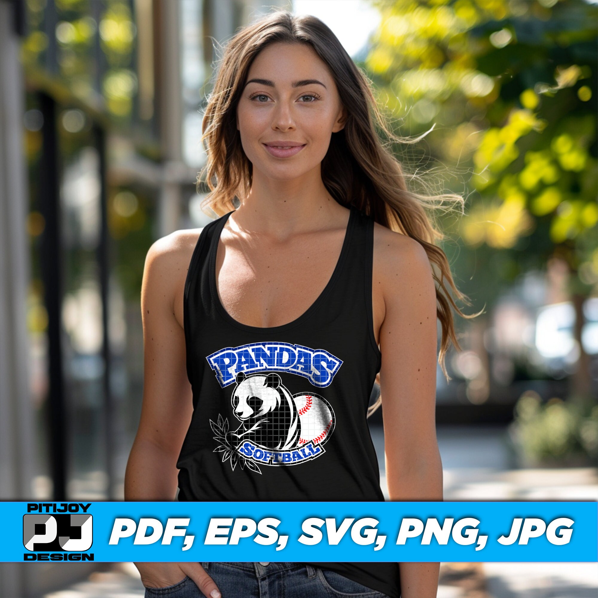 Pandas Softball Svg Panda Softball Svg Pandas Softball Png Panda ...