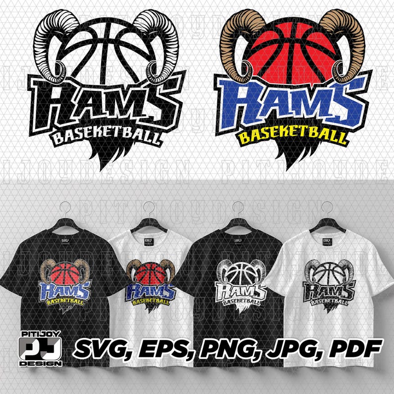 Rams Basketball Svg, Ram Basketball Svg, Rams Svg, Ram Svg Digital Cut ...
