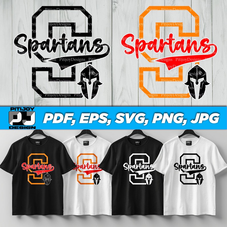 Spartans Mascot SVG, School Spirit SVG, Spartans Clipart, Sports Team ...