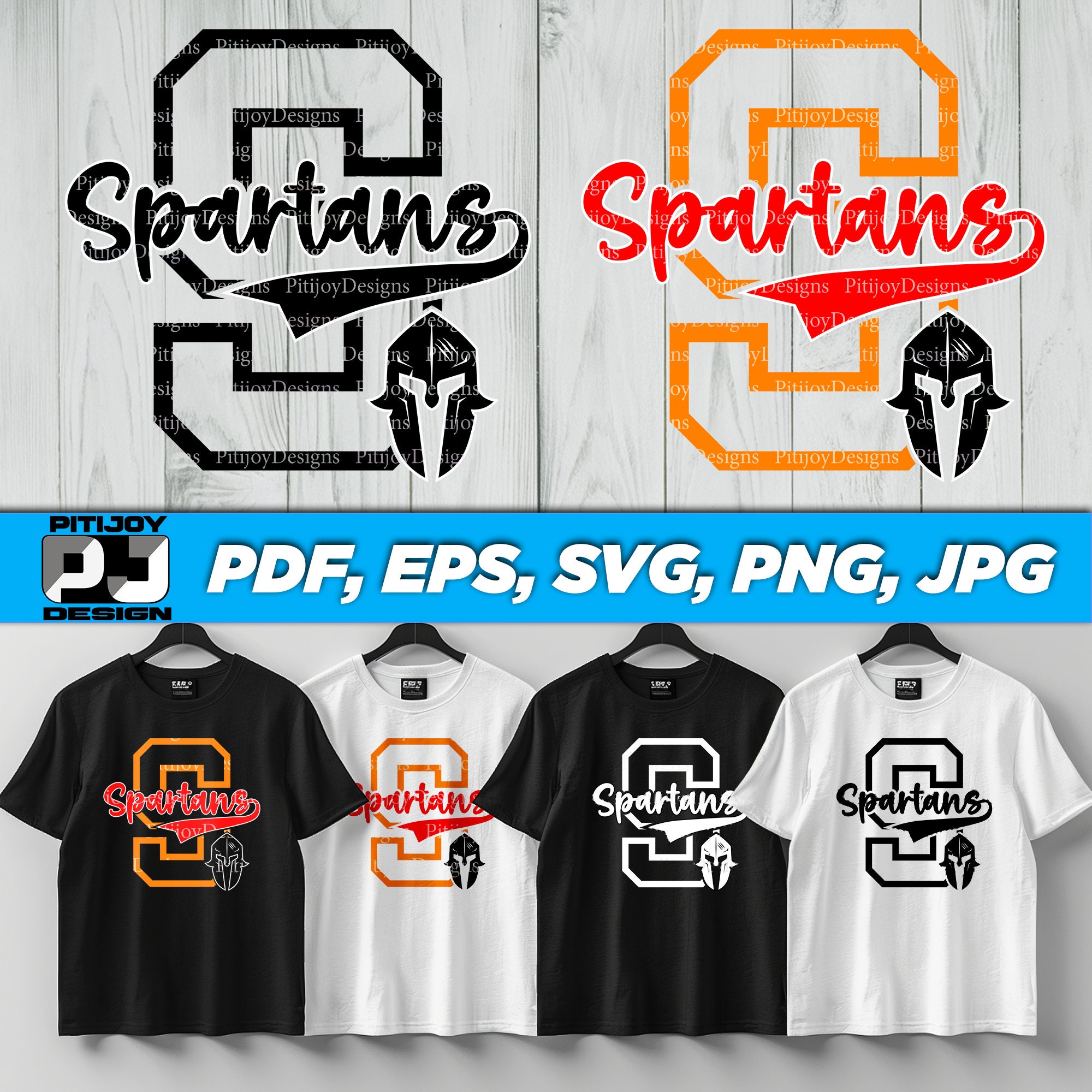 Spartans Mascot SVG, School Spirit SVG, Spartans Clipart, Sports Team ...