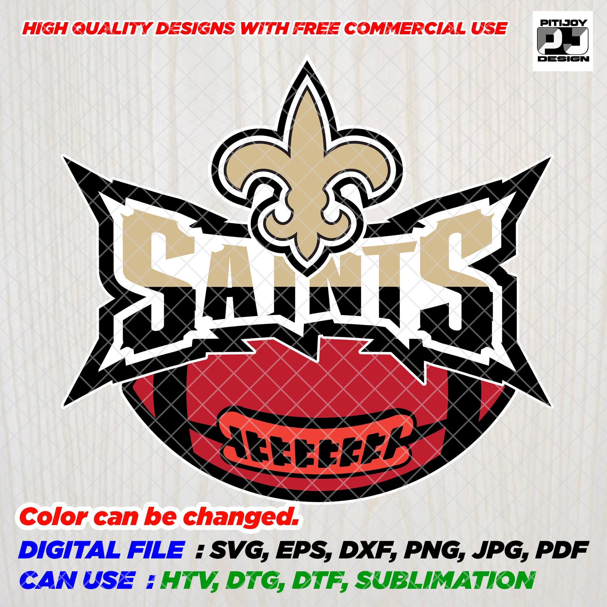 Saints Football Svg Saint Football Svg Saints Football Png Saints Svg ...