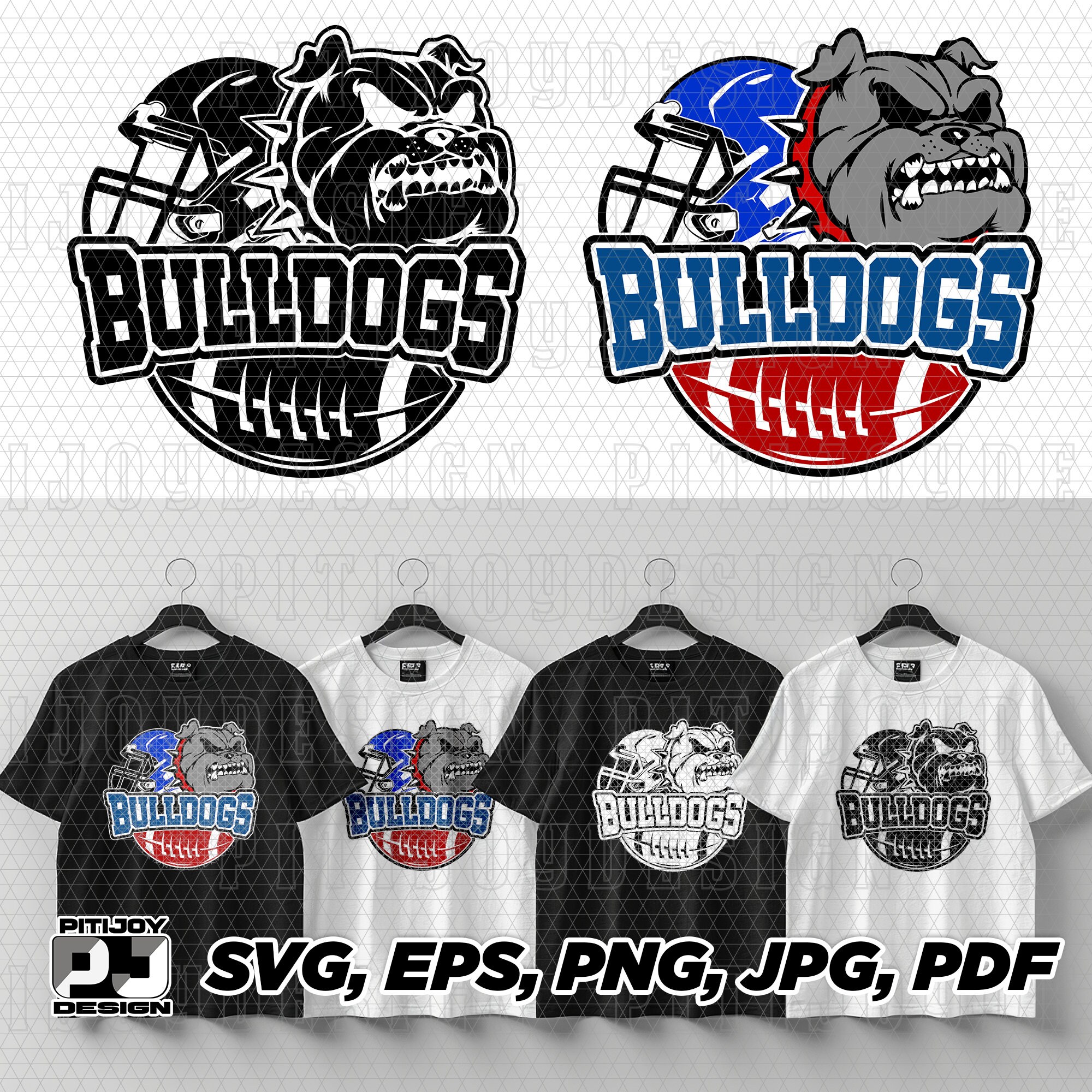 Bulldog Svg, Bulldogs Svg, Bulldog Football Logo, Digital Download, SVG Cut File, SVG for Cricut ...