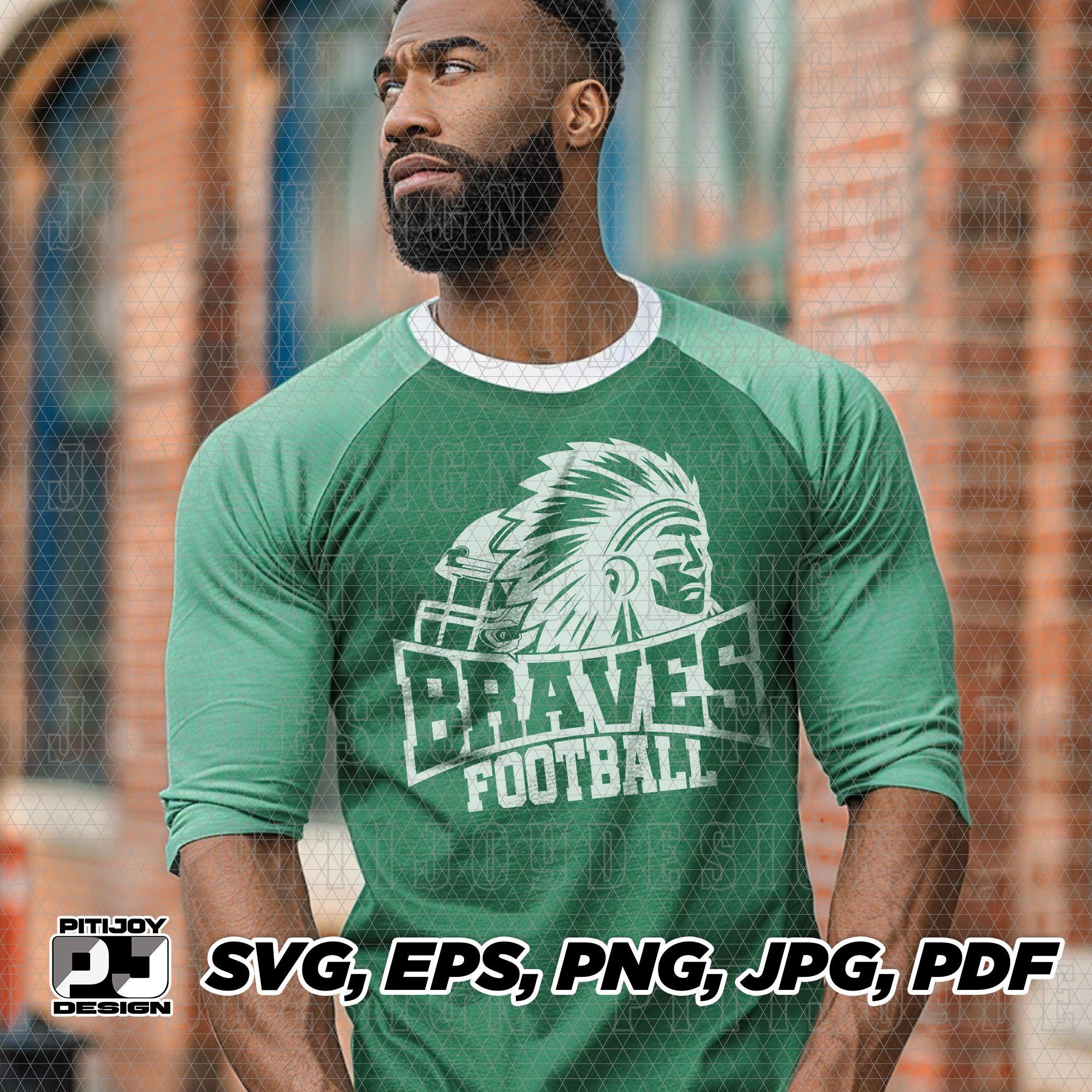 Braves Svg, Brave Svg, Braves Png, Braves Mascot Png, School Spirit Svg ...