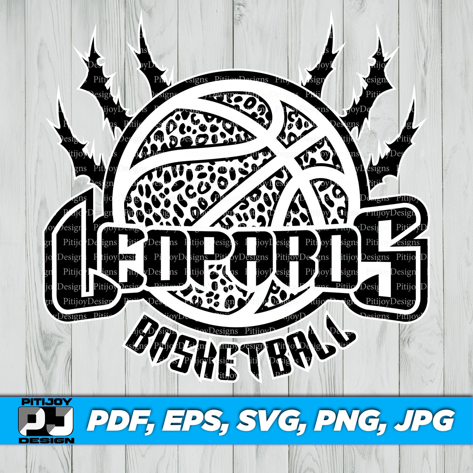 Leopards Svg, Leopard Svg, Leopard Basketball SVG, Mascot Basketball ...