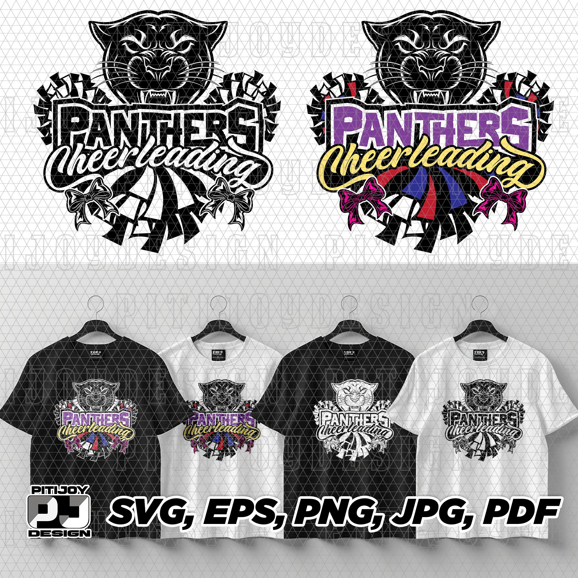 Panthers Cheerleading Svg, Panther Cheerleading Svg , Panther Svg ...