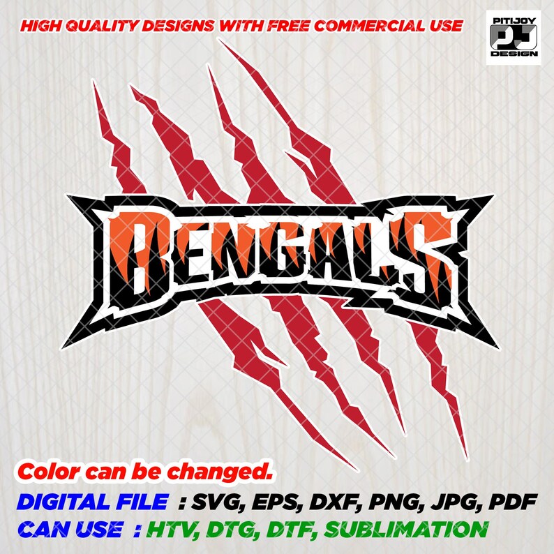 Bengals Svg, Bengals Sport Team Logo SVG, PNG, Dxf, Pdf, JPG, File | Baseball, Basketball ...