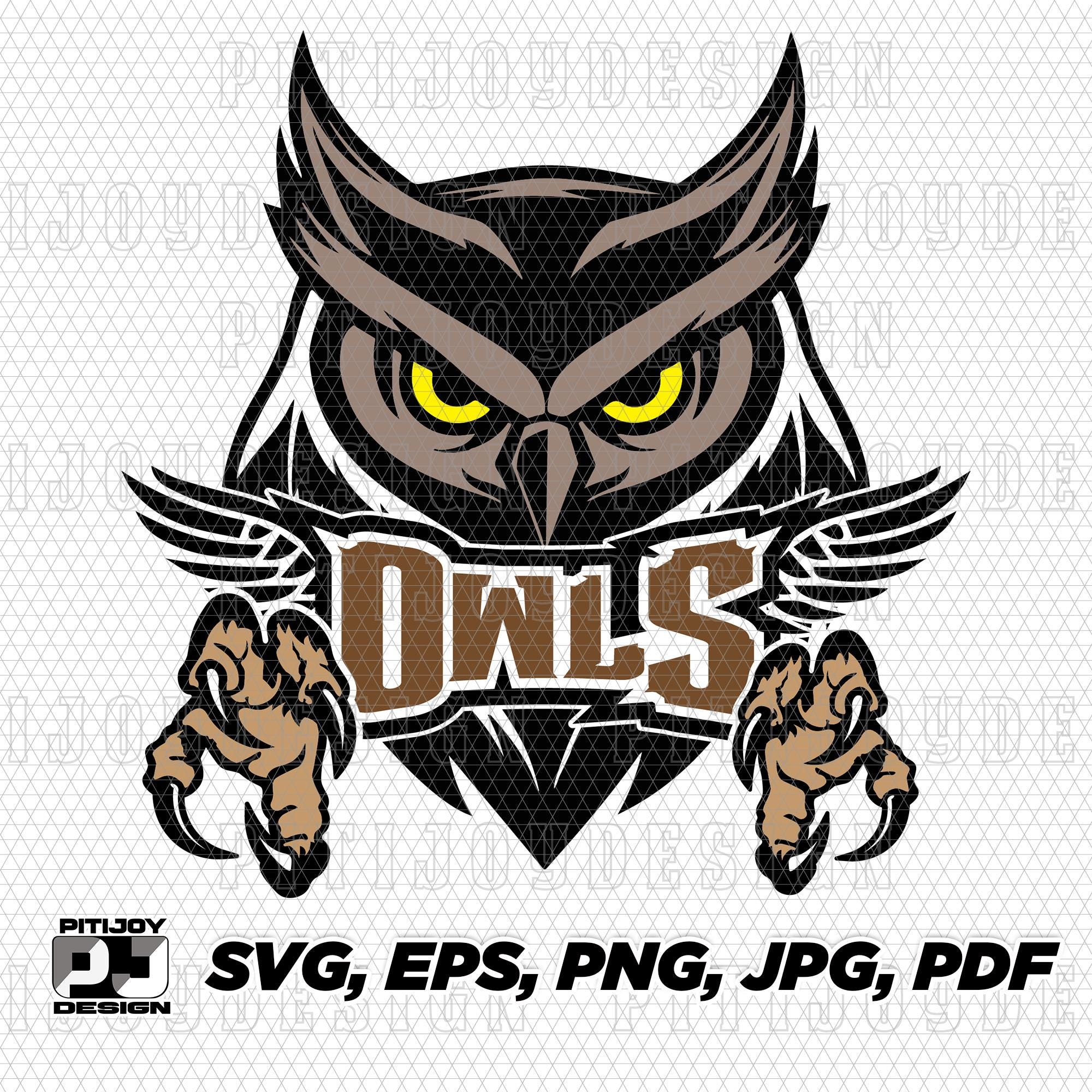 Owl Svg, Owls Svg, Owls Mascot Svg, High School Owls Sport Sublimation ...