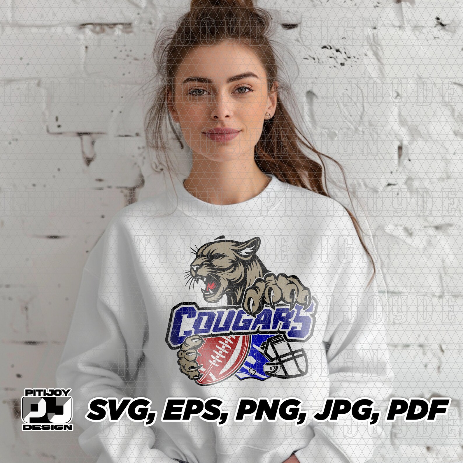 Cougars Svg, Cougar Svg, Cougar Football SVG, Cougar Football Svg ...