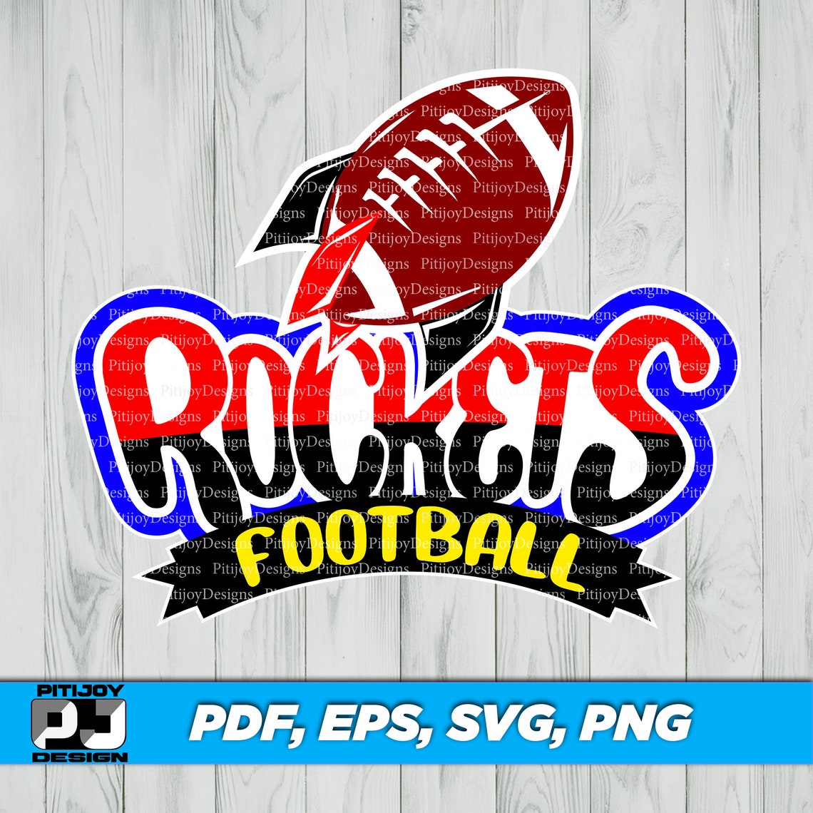 Rockets Football SVG PNG ,rockets Svg,rockets Shirt Svg,rockets Mascot ...