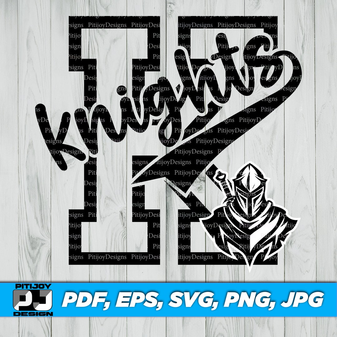 Knights Mascot SVG, School Spirit SVG, Knights Clipart, Sports Team ...