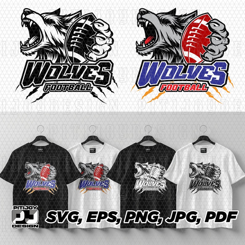Wolves Football Svg, Wolves Football Svg, Wolves, Wolf, Football ...