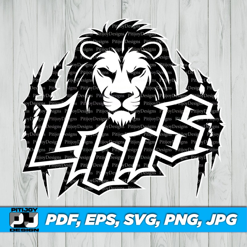 Lion Mascot Svg - Etsy