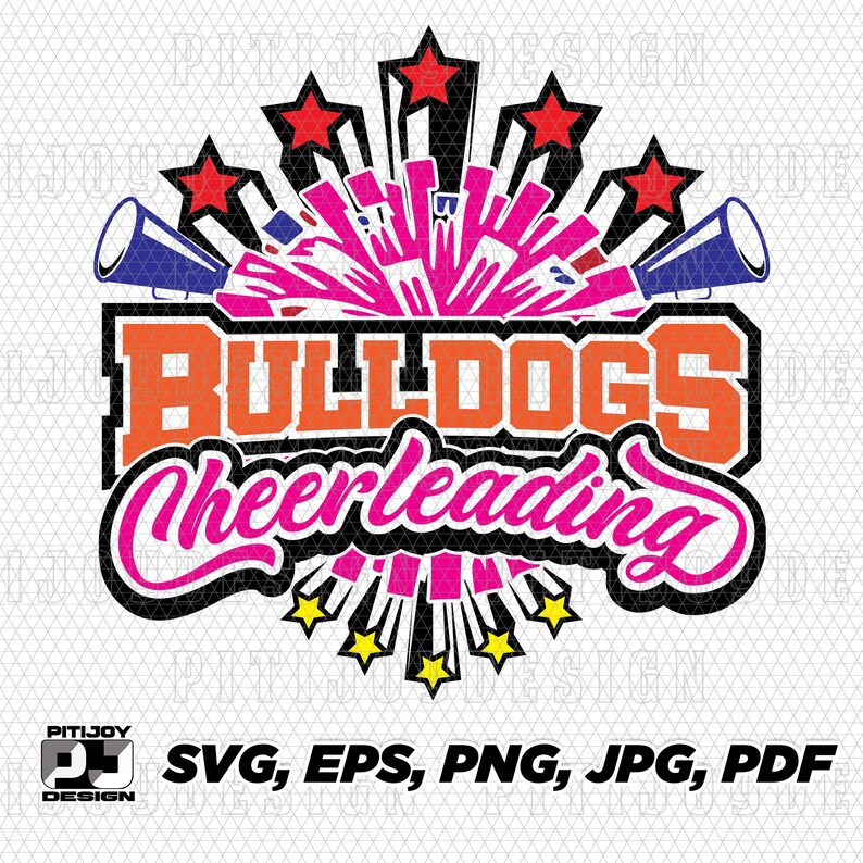 Bulldogs Cheerleading Svg Bulldog Cheerleading Svg Bulldogs Cheerleading Png Bulldogs Cheer Svg ...