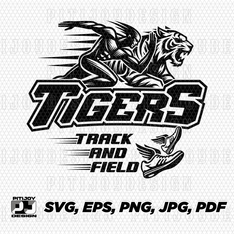 Tigers Track & Field Svg, Tigers Track and Field Svg, Tigers Svg ...