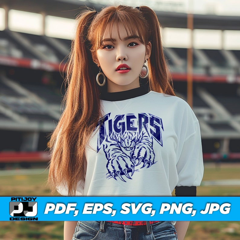 Tigers Svg, Tiger Svg, Tigers Mascot Svg, Cricut Silhouette Files, Tigers Png, Tigers School ...