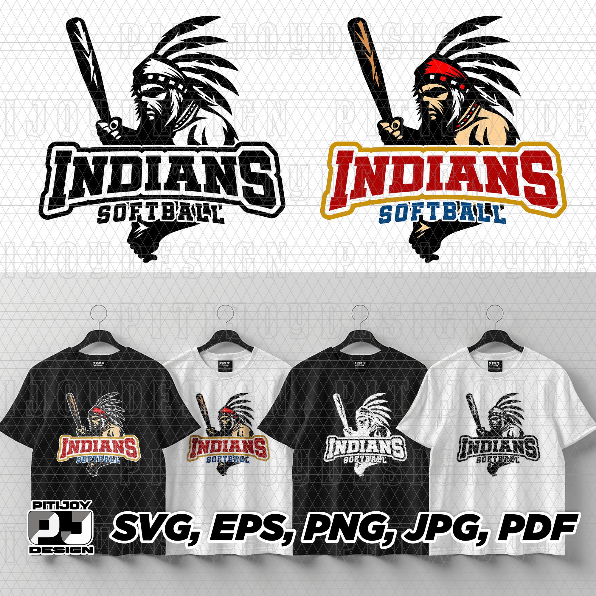 Indians Softball Svg Indian Softball Svg Indians Softball Png Indians ...
