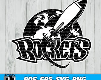 Rockets Svg, Rocket Svg, Rockets Png, Rockets Mascot Svg, Rockets ...