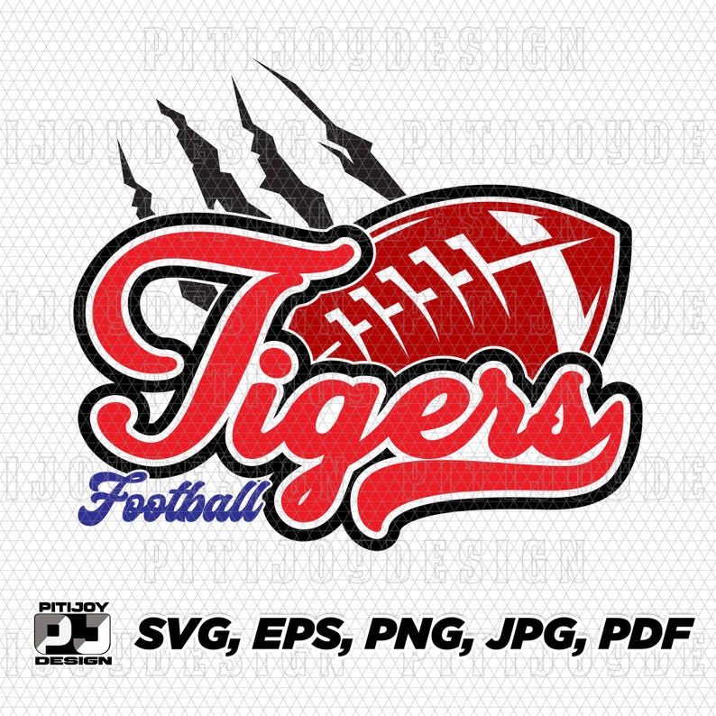 Tigers Football Svg Tiger Football Svg Tigers Football Png Tigers Svg ...