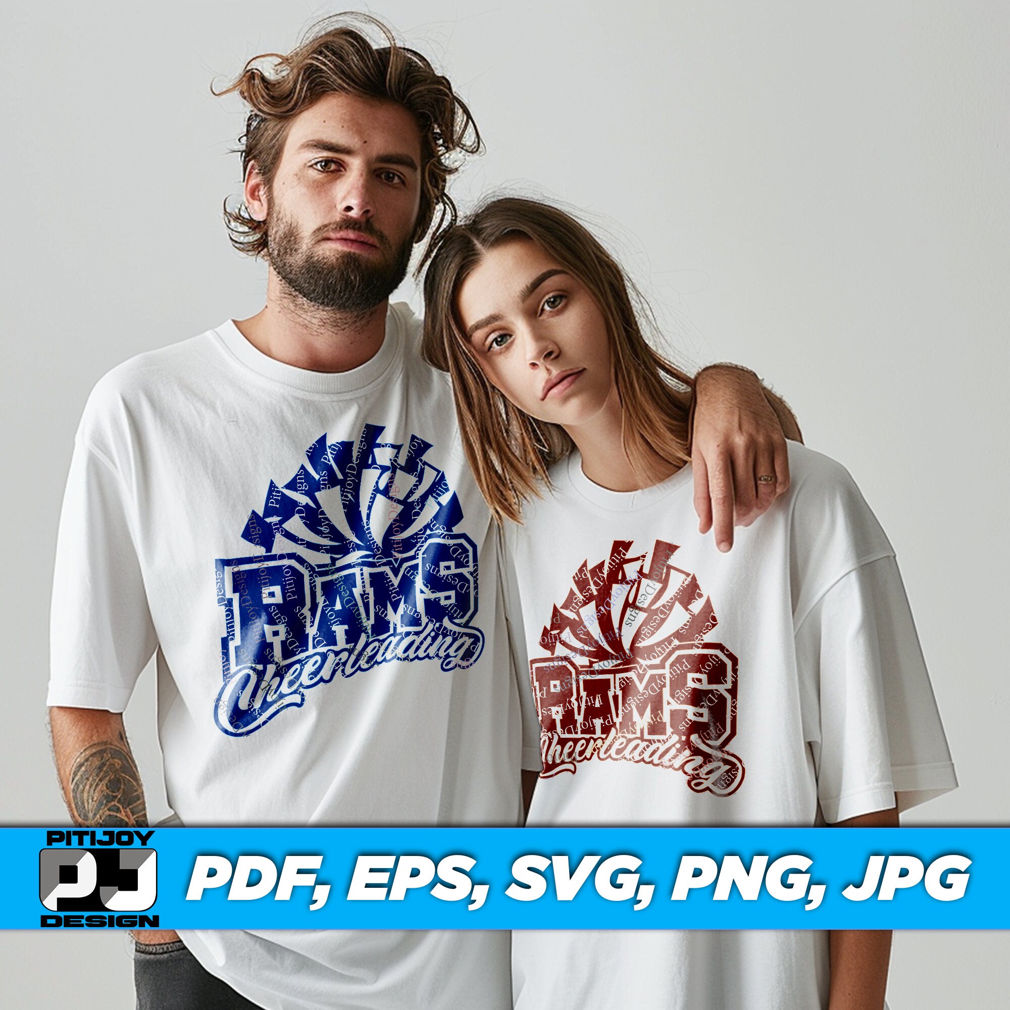 Rams Cheerleading Svg, Rams Svg, Rams Cheer Svg Cut Files Cricut, Rams ...