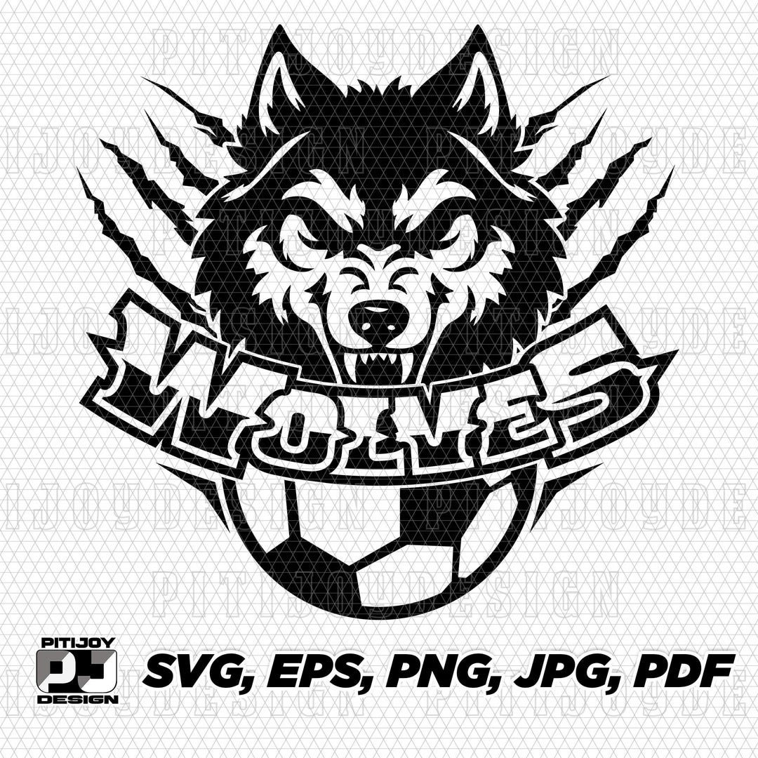 Wolves Soccer Svg Png, Wolves, Soccer Svg, Wolve, Soccer Shirt Design ...