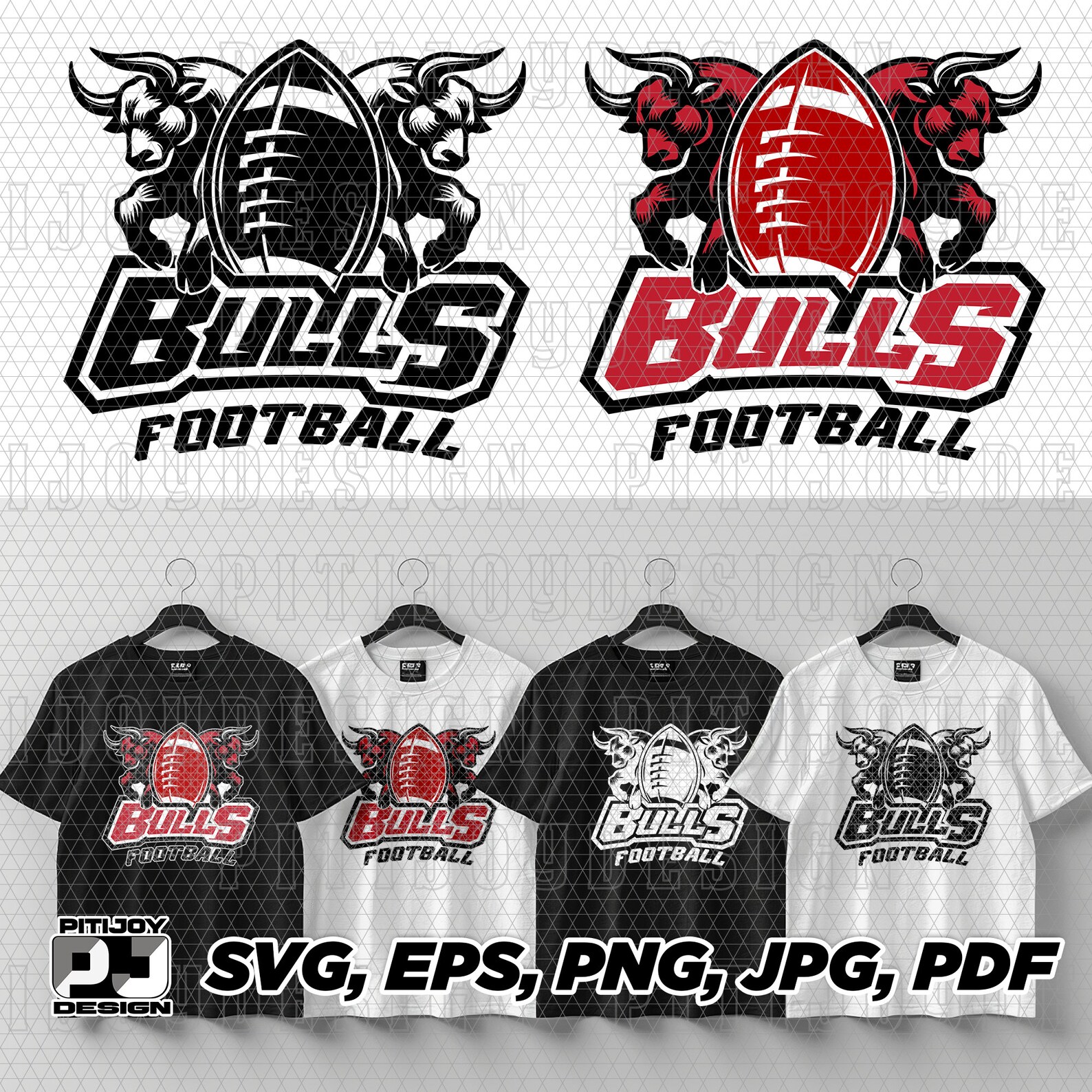 Bulls Football, Bull Football, Bulls Mascot, Bull Mascot, Bulls Svg ...