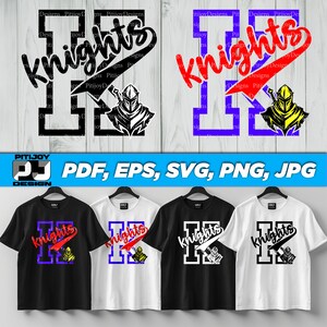 Knights Mascot SVG, School Spirit SVG, Knights Clipart, Sports Team ...