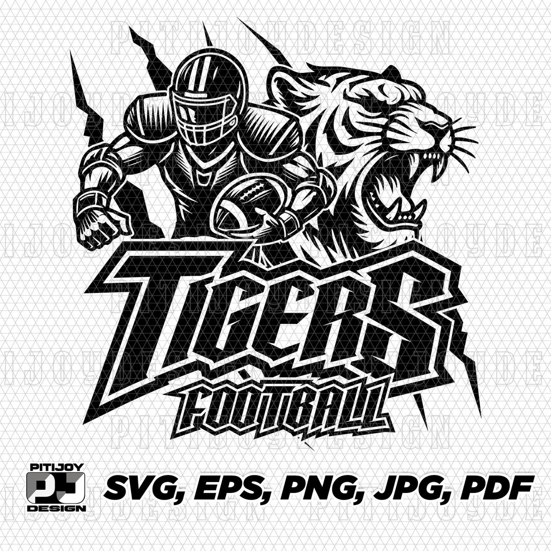 Tigers Football Svg Tiger Football Svg Tigers Football Png Tigers Svg ...