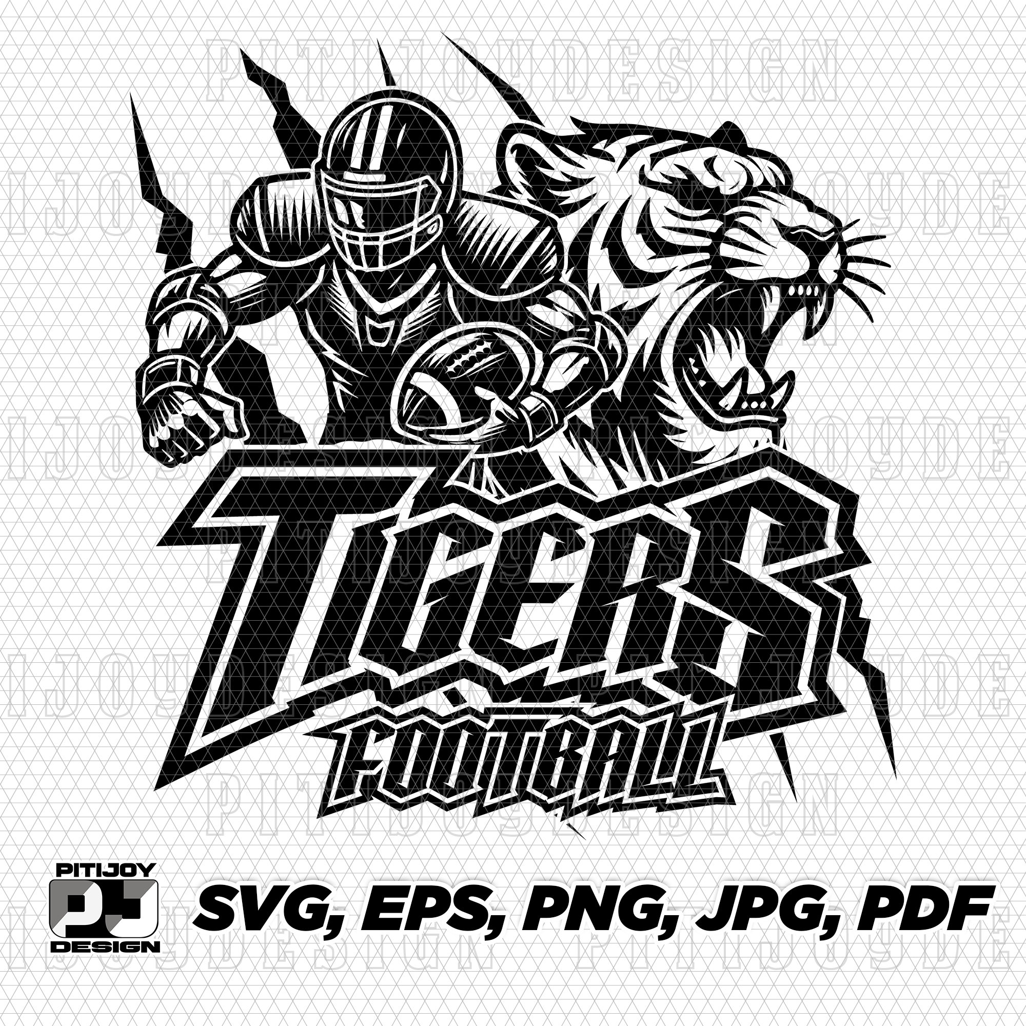 Tigers Football Svg Tiger Football Svg Tigers Football Png Tigers Svg ...