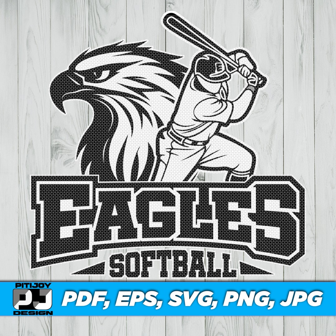 Eagles Softball Svg, Eagle Softball Svg, Eagle Svg, Eagles Svg Design ...