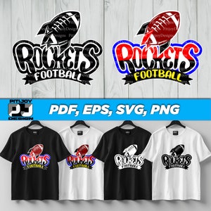 Rockets Football SVG PNG ,rockets Svg,rockets Shirt Svg,rockets Mascot ...
