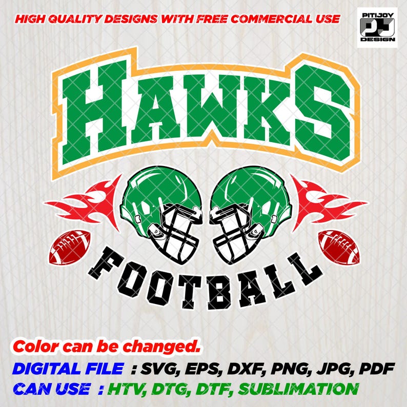 Hawks SVG, Hawk SVG, Digital Cut File for Cricut and Silhouette, School ...
