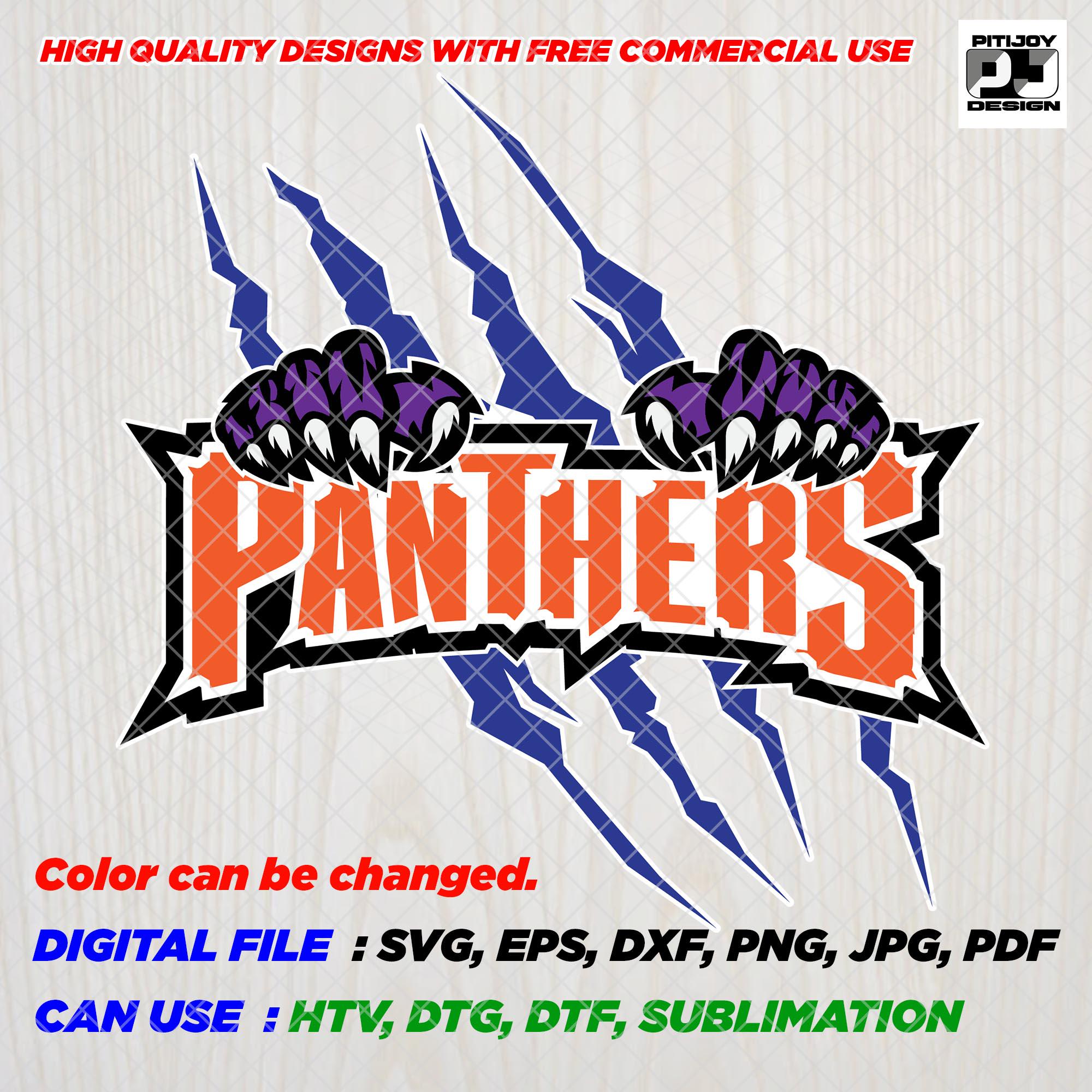 Panthers Svg, Panther Svg, Panther Claw Design, School Spirit Shirt ...
