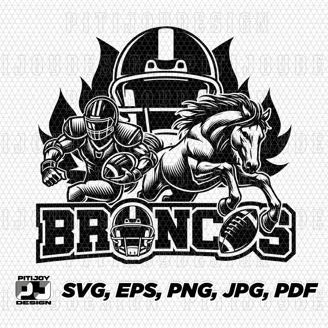 Broncos Svg, Bronco Svg, Bronco Png, Broncos Football Png, Broncos ...