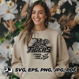 Tigers Track & Field Svg, Tigers Track and Field Svg, Tigers Svg ...