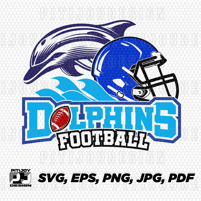 Dolphin Football Svg, Dolphin, Dolphins, Football Svg, Png, Sublimation ...