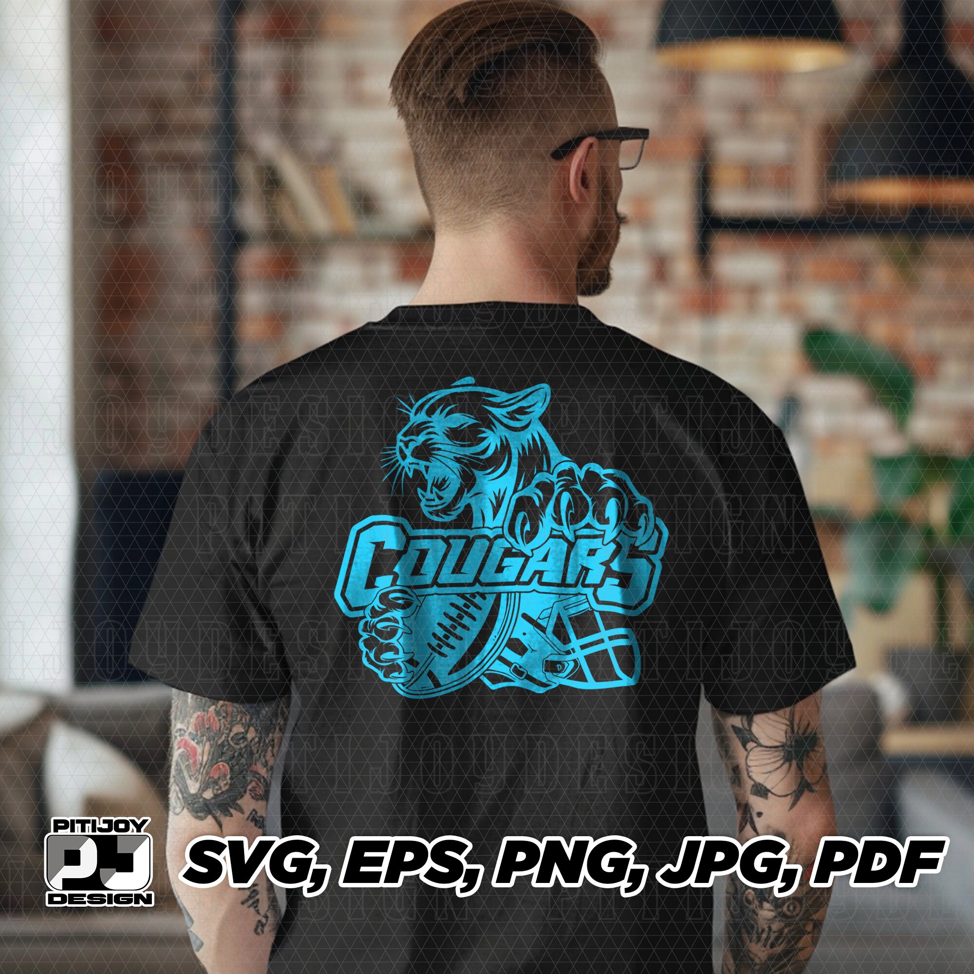 Cougars Svg, Cougar Svg, Cougar Football SVG, Cougar Football Svg ...