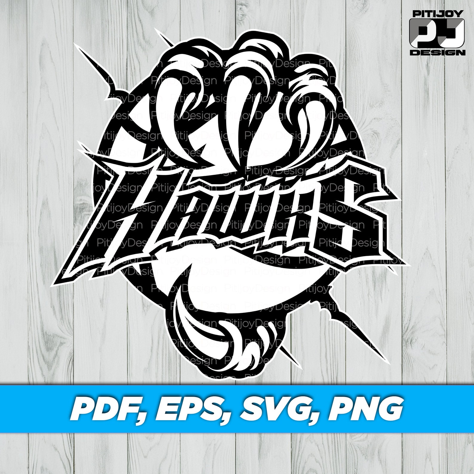 Hawk's Claw Emblem Design for Custom T-shirts, Posters, Classroom Decor ...