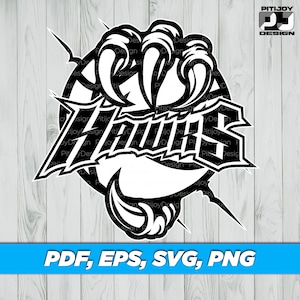 Hawk's Claw Emblem Design for Custom T-shirts, Posters, Classroom Decor ...