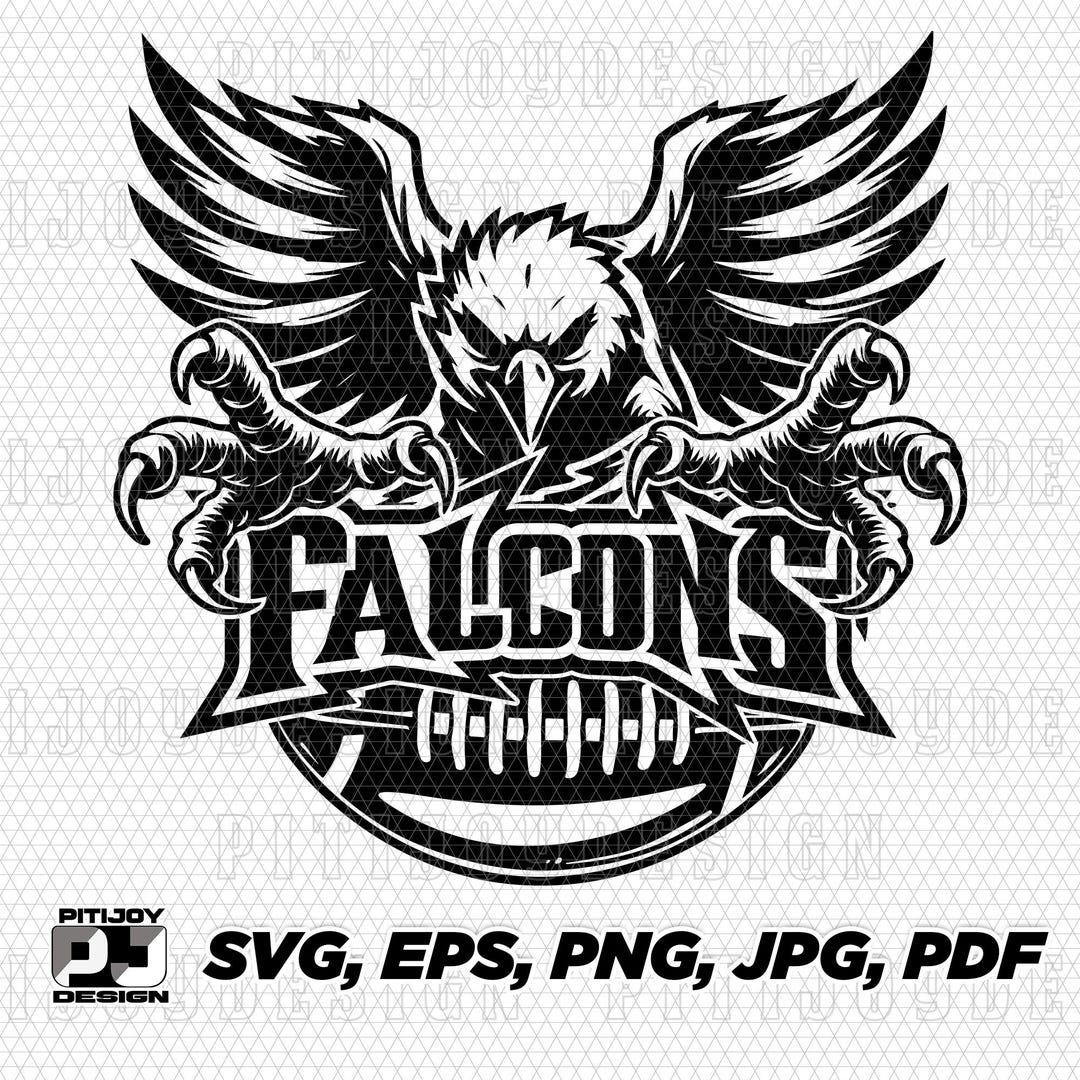 Falcons Football Svg Falcon Football Svg Falcons Football Png Falcons ...