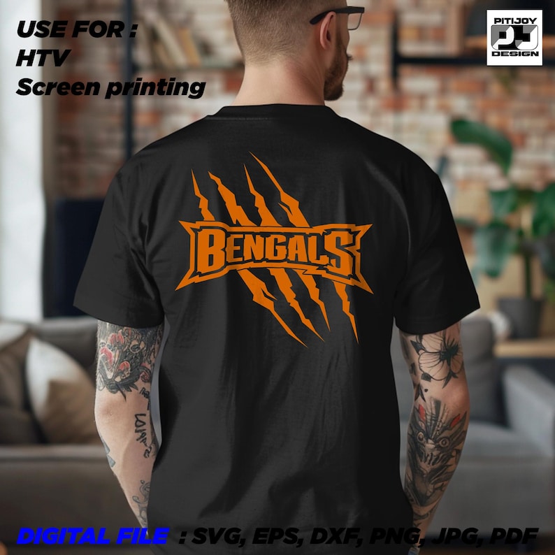 Bengals Svg, Bengals Sport Team Logo SVG, PNG, Dxf, Pdf, JPG, File | Baseball, Basketball ...