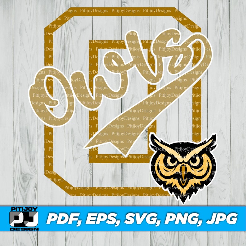 Owls Mascot SVG, School Spirit SVG, Owls Clipart, Sports Team Logo ...