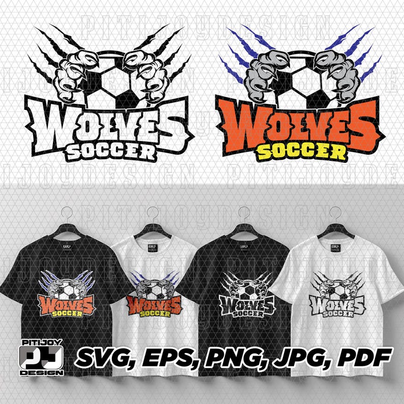 Wolves Soccer Svg Png, Wolves, Soccer Svg, Wolve, Soccer Shirt Design ...