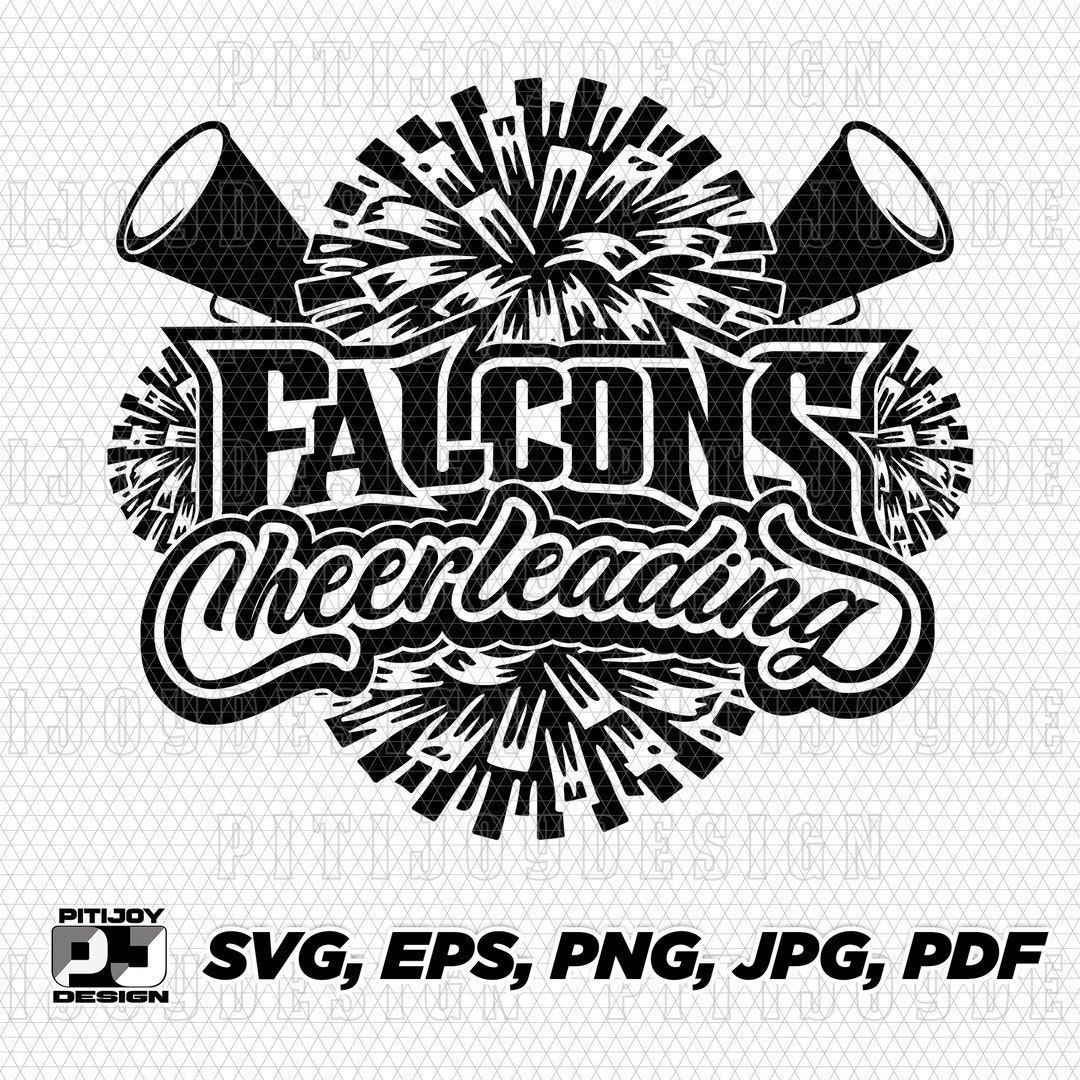 Falcon Cheerleading Svg, Falcons Cheerleading Svg, Falcons Cheer Svg ...