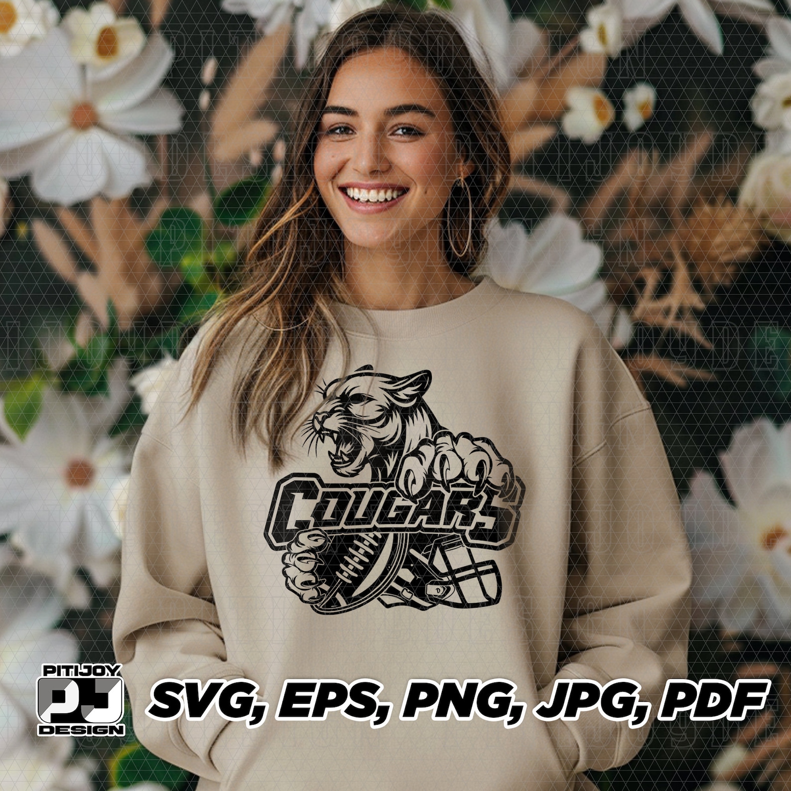 Cougars Svg, Cougar Svg, Cougar Football SVG, Cougar Football Svg ...