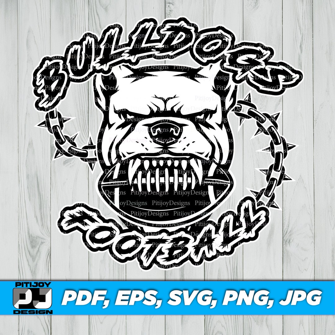 Bulldogs Football Svg Bulldog Football Svg Bulldogs Football Png ...